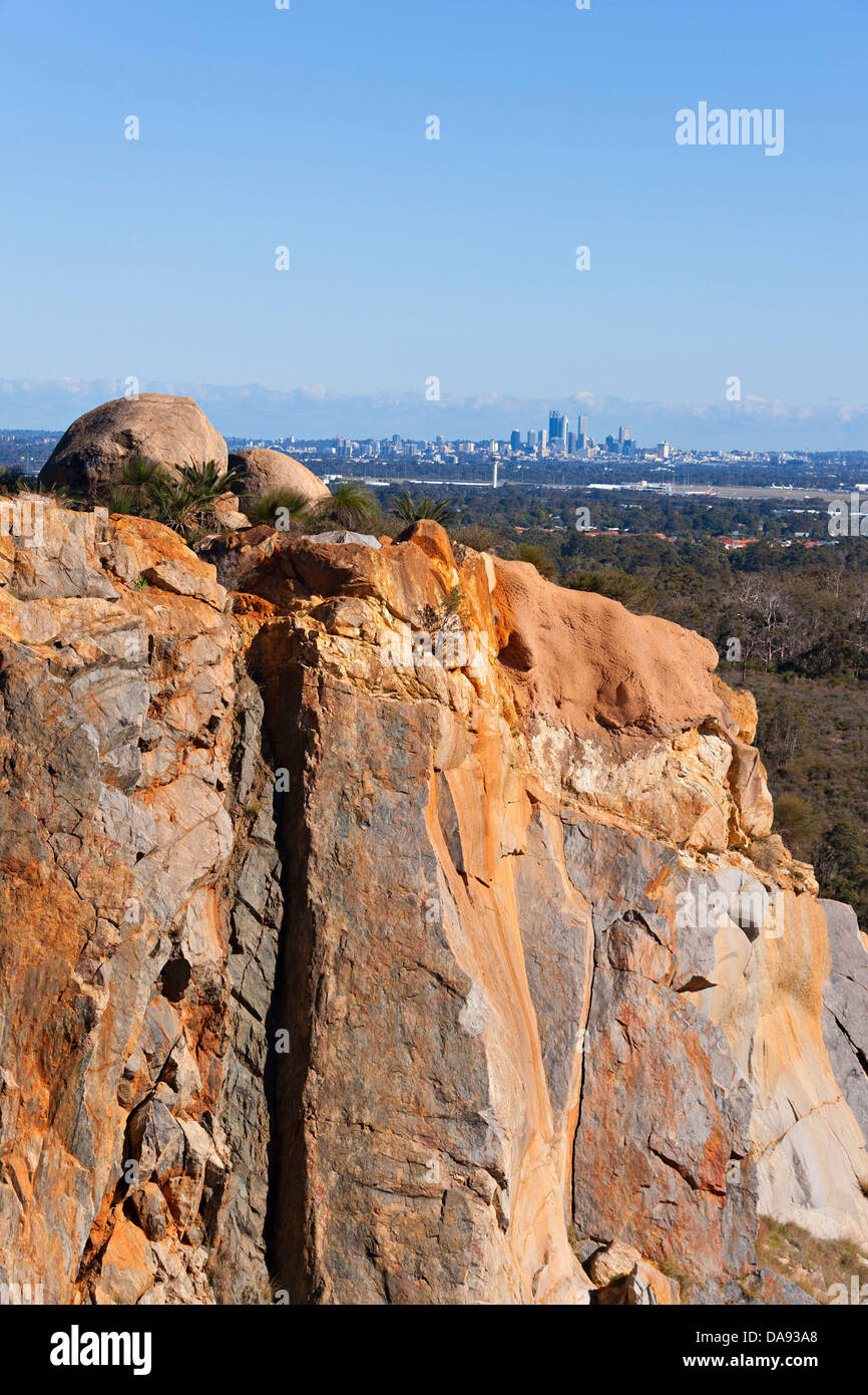 Landscape view to Perth City, Western Australia Stock Photo - Alamy