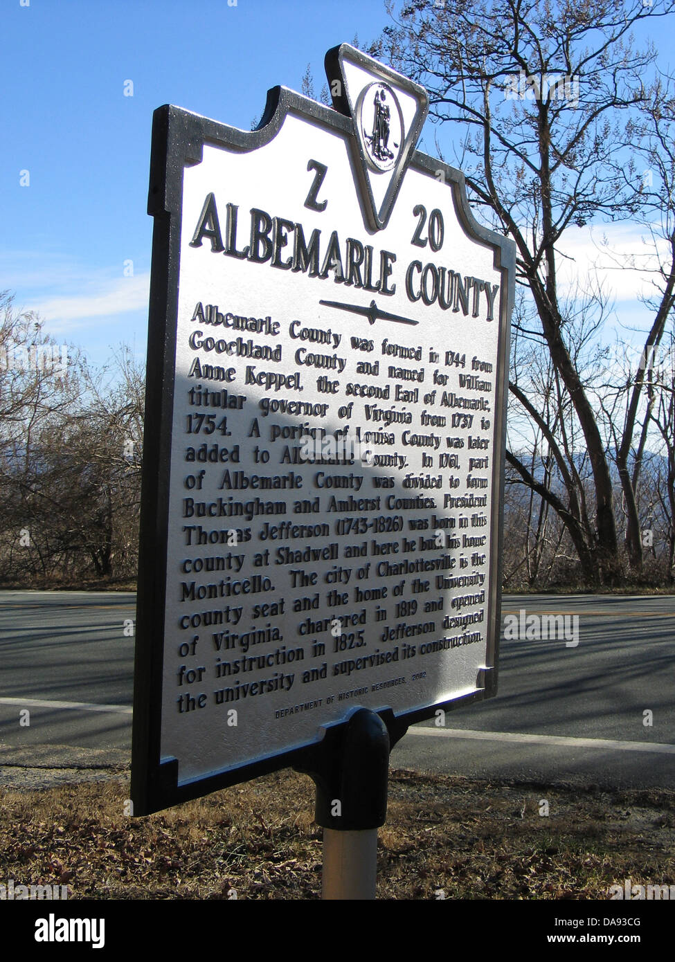 ALBEMARLE COUNTY Albemarle County was formed in 1744 from Goochland ...