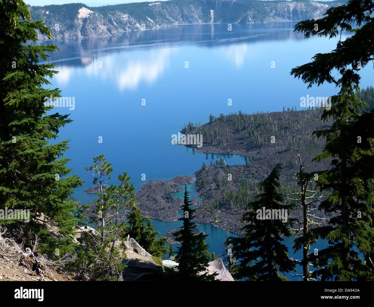 Crater Lake, located in Oregon, USA, is a stunning natural lake formed ...