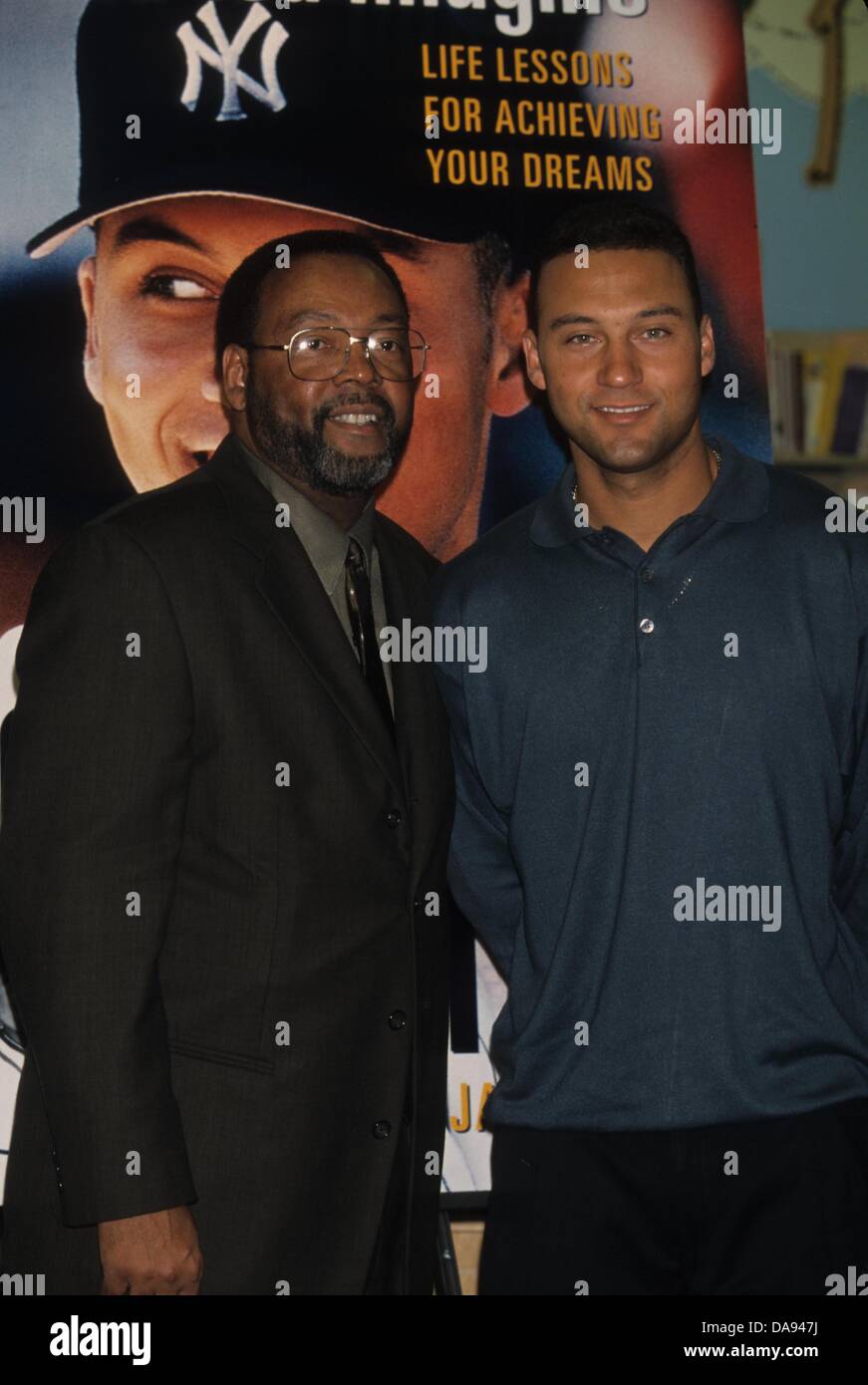 DEREK JETER with father.Book signing The Life You Imagine in New York ...