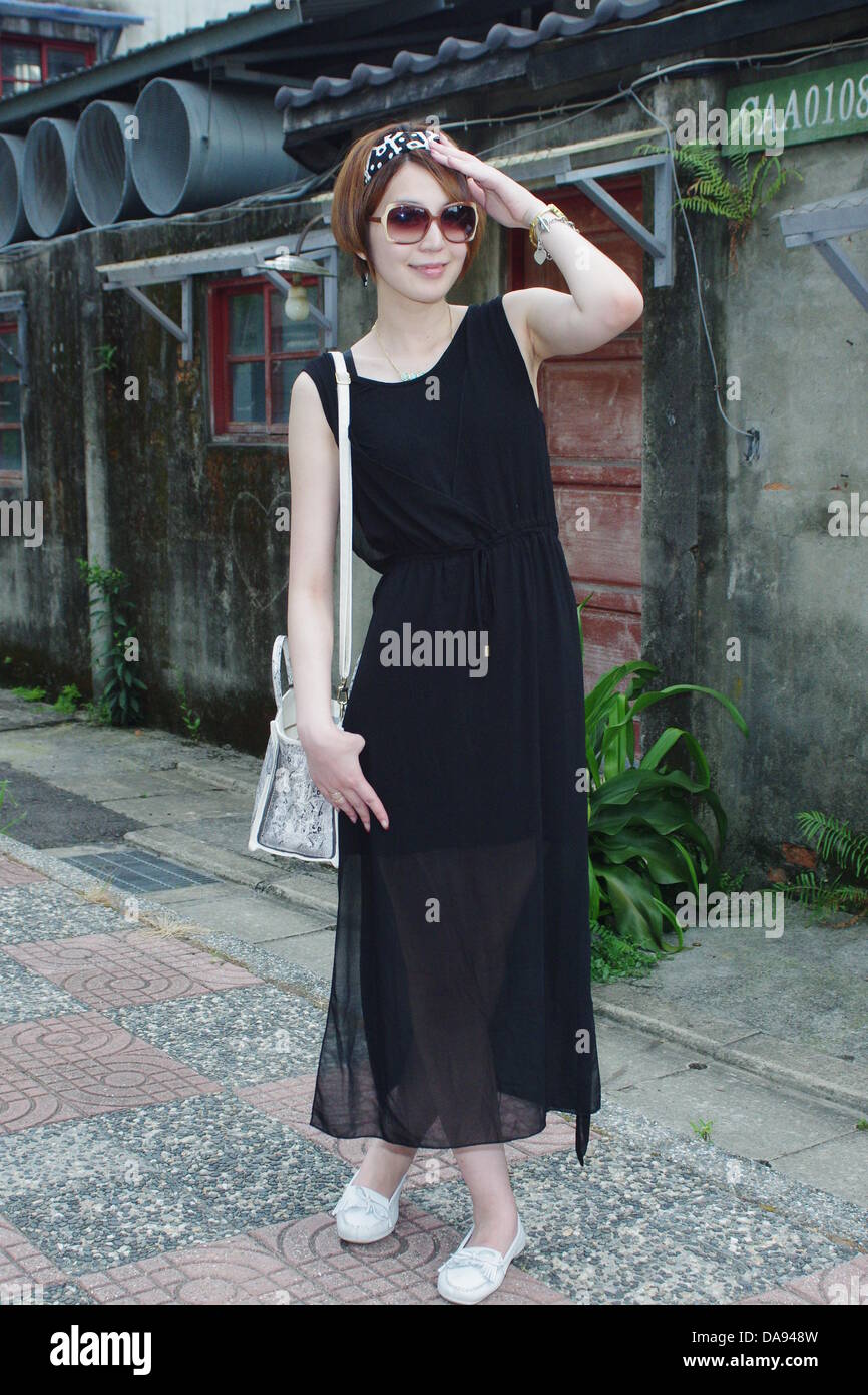 Taipei street fashion shots in Taipei, Taiwan, China on Mondey July 08 ...