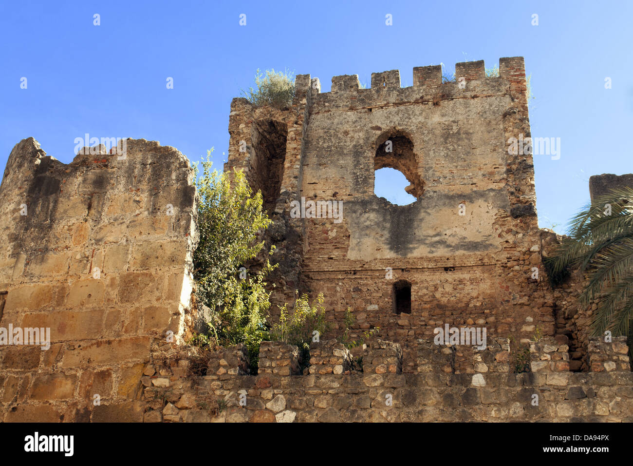 Europe, Spain, Andalusia, Marbella, Calle Portada, fortress wall, in ...