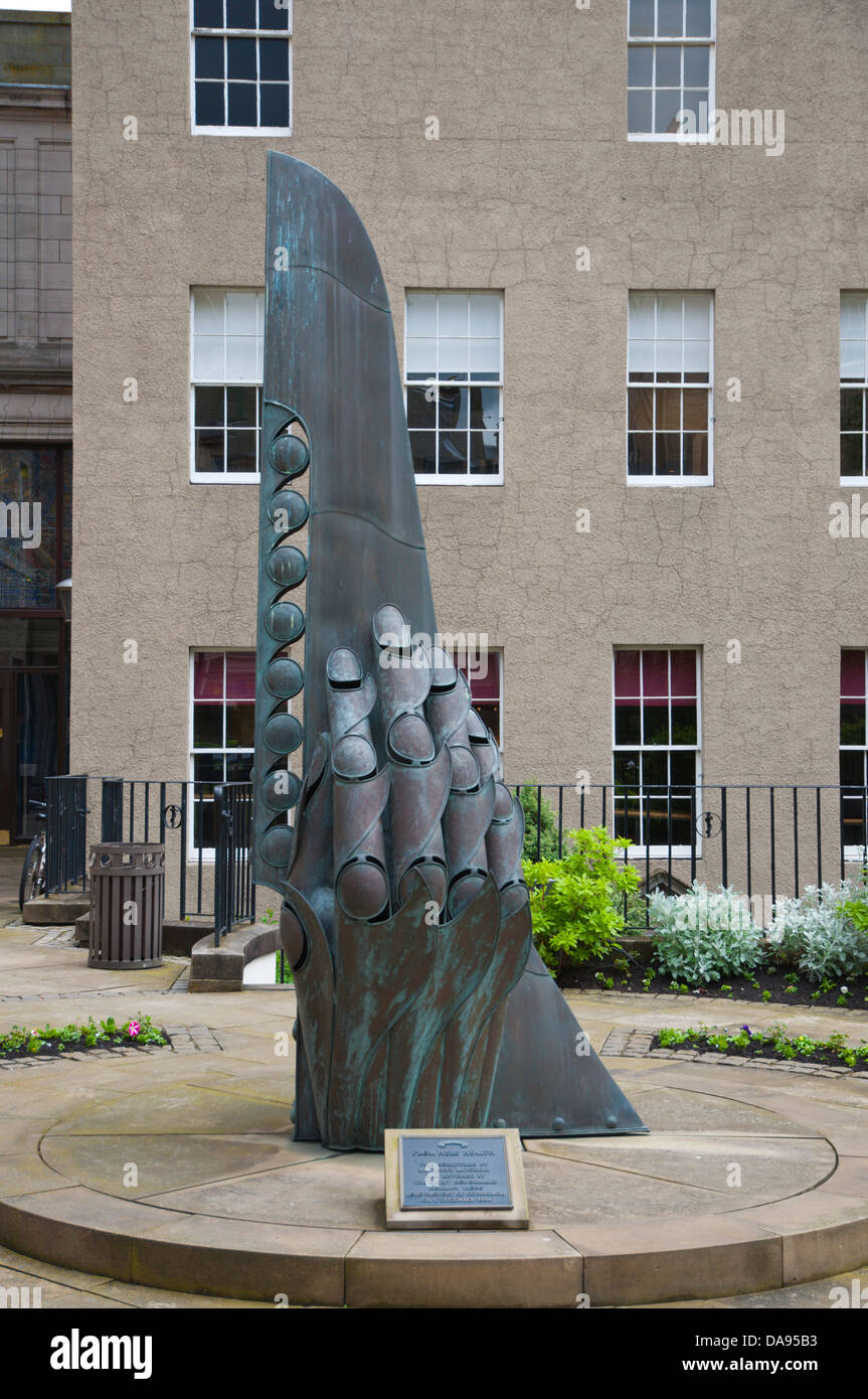 From here to health sculpture (1994) by Denys Mitchell old town ...