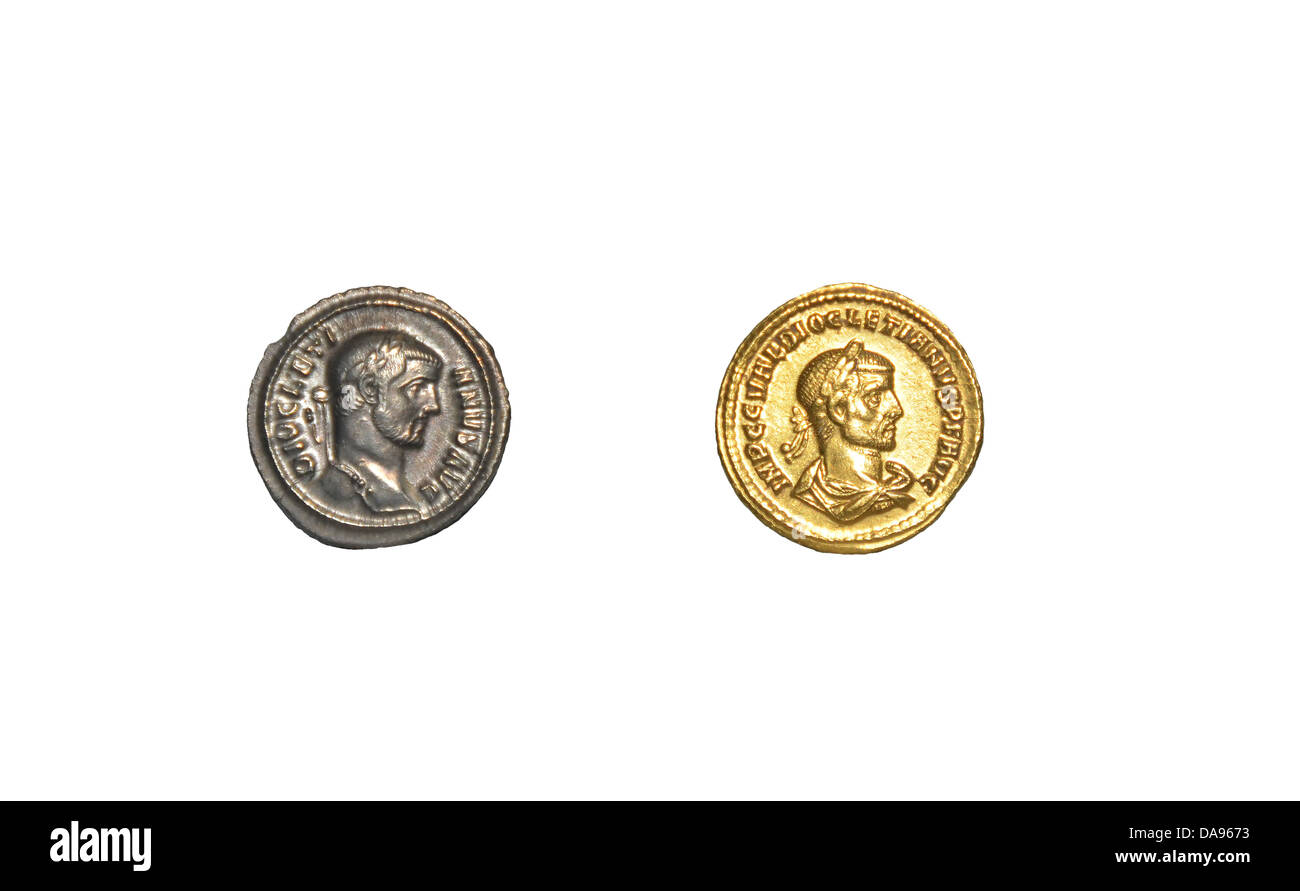 Diocletian roman emperor coins Cut Out Stock Images & Pictures - Alamy