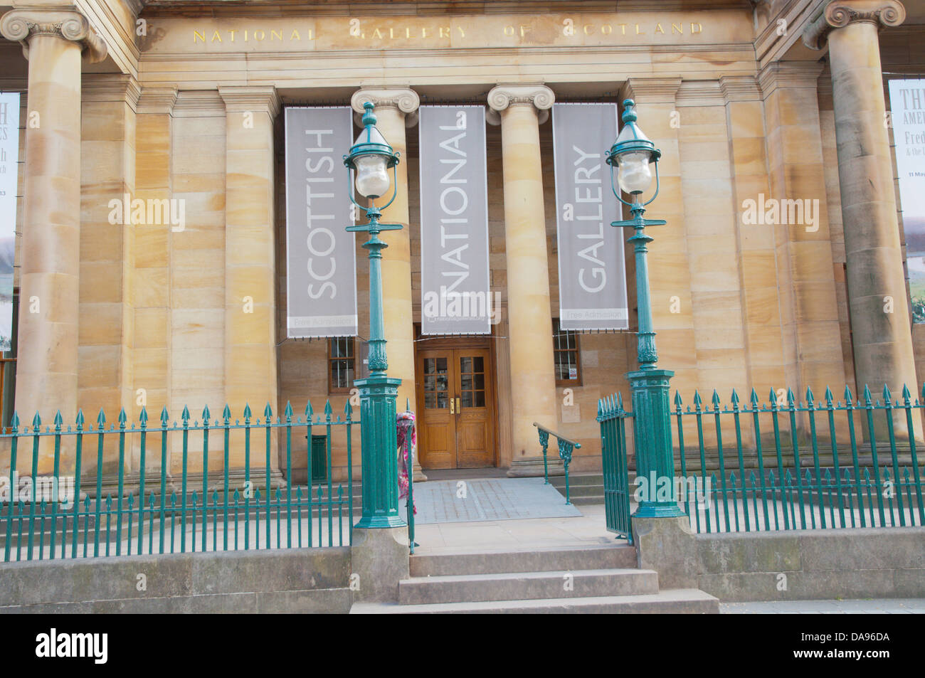 Scottish National Gallery art gallery exterior the Mound central ...