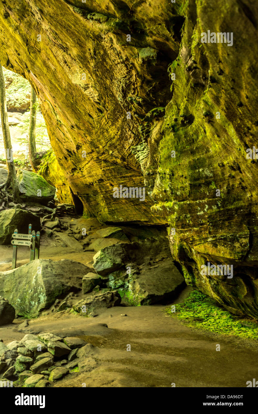 Old Man's Cave, Hocking HIlls State Park, Ohio Stock Photo - Alamy