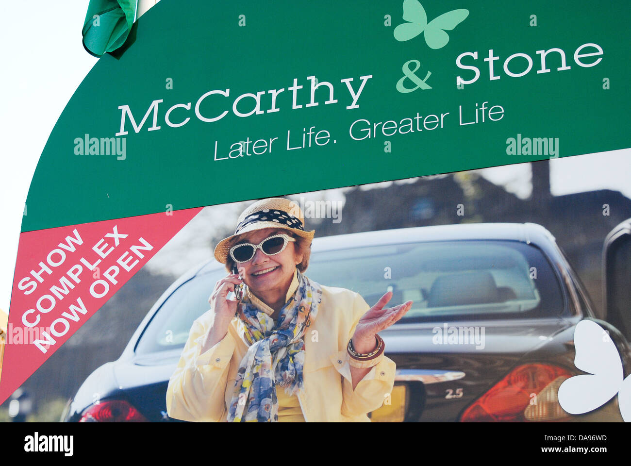 McCarthy & Stone retirement home sign Stock Photo - Alamy