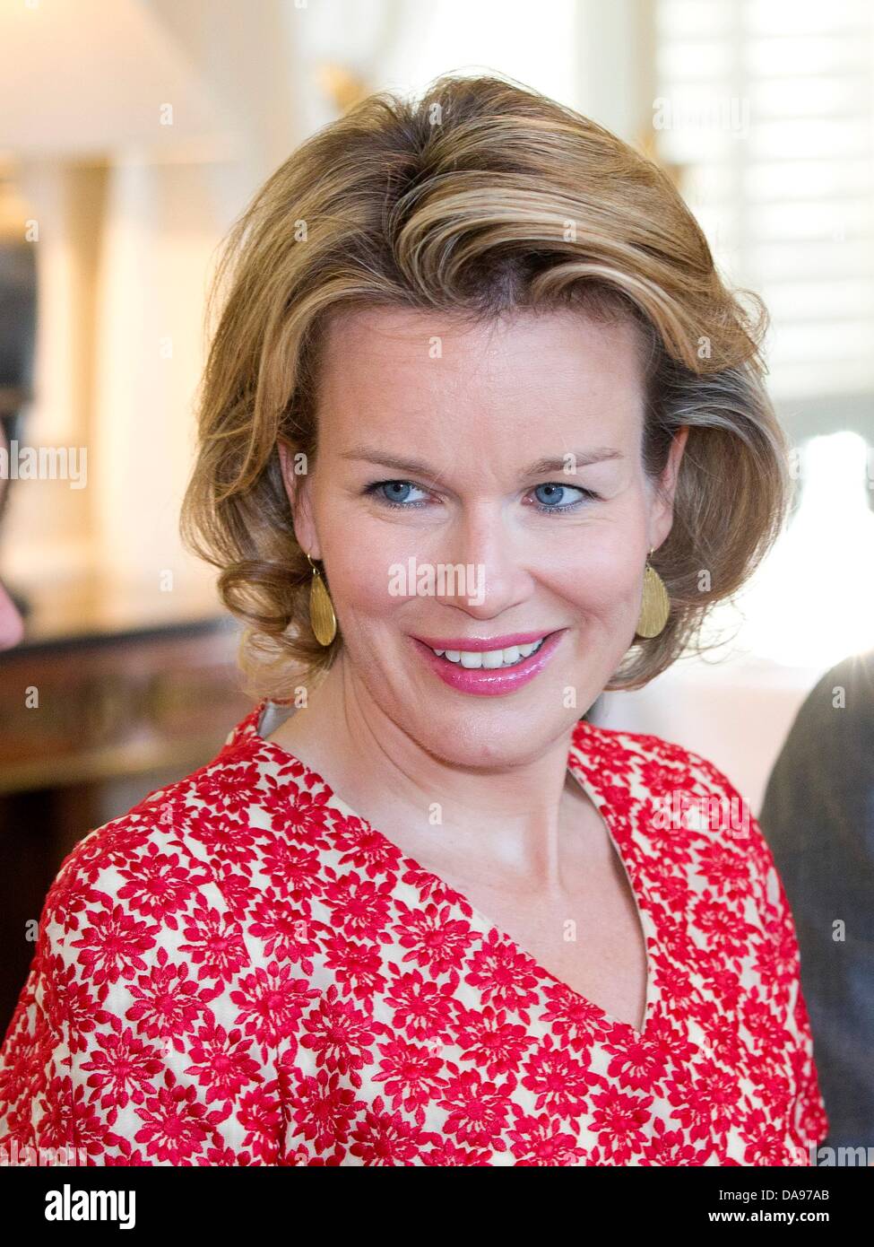 Brussels, Belgium. 08th July, 2013. Belgian Princess Mathilde receives ...