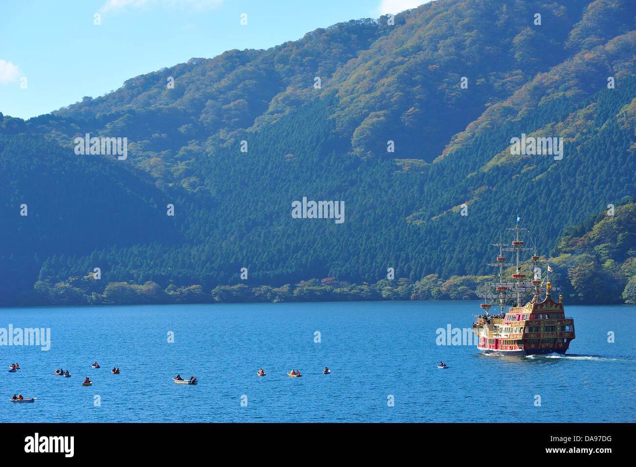 Ashi Lake, Asia, Hakone, Honshu, Horizontal, Japan, Kanagawa Prefecture ...