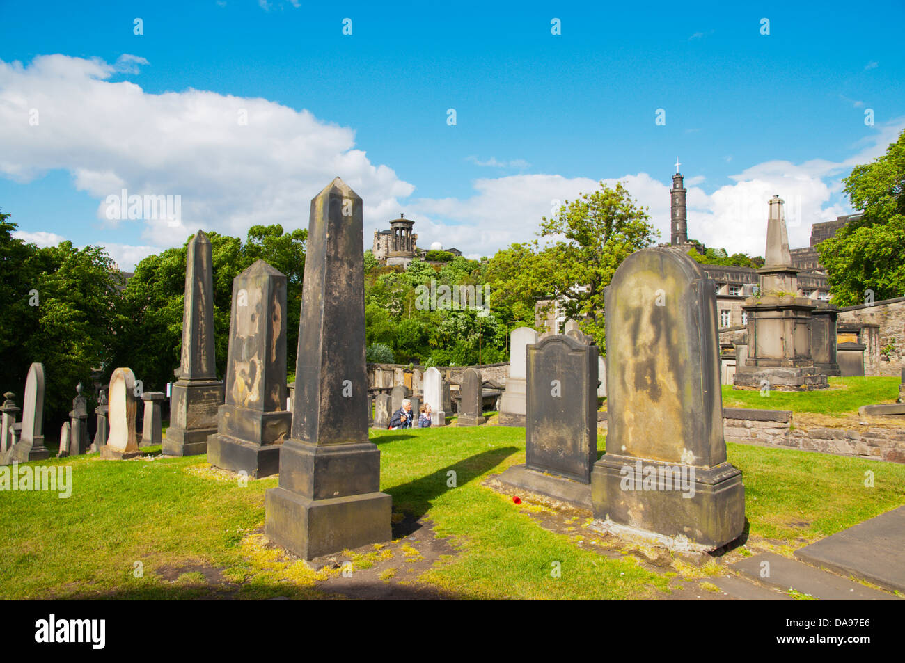 Old Calton Burial Ground in Calton Hill central Edinburgh Scotland ...