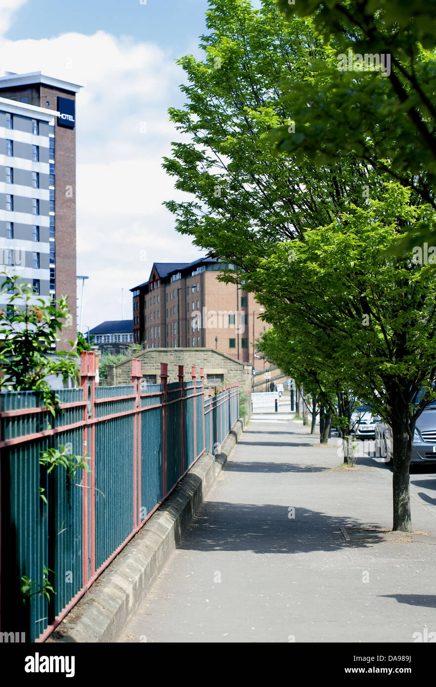 Street scene in the city of Sheffield Stock Photo - Alamy
