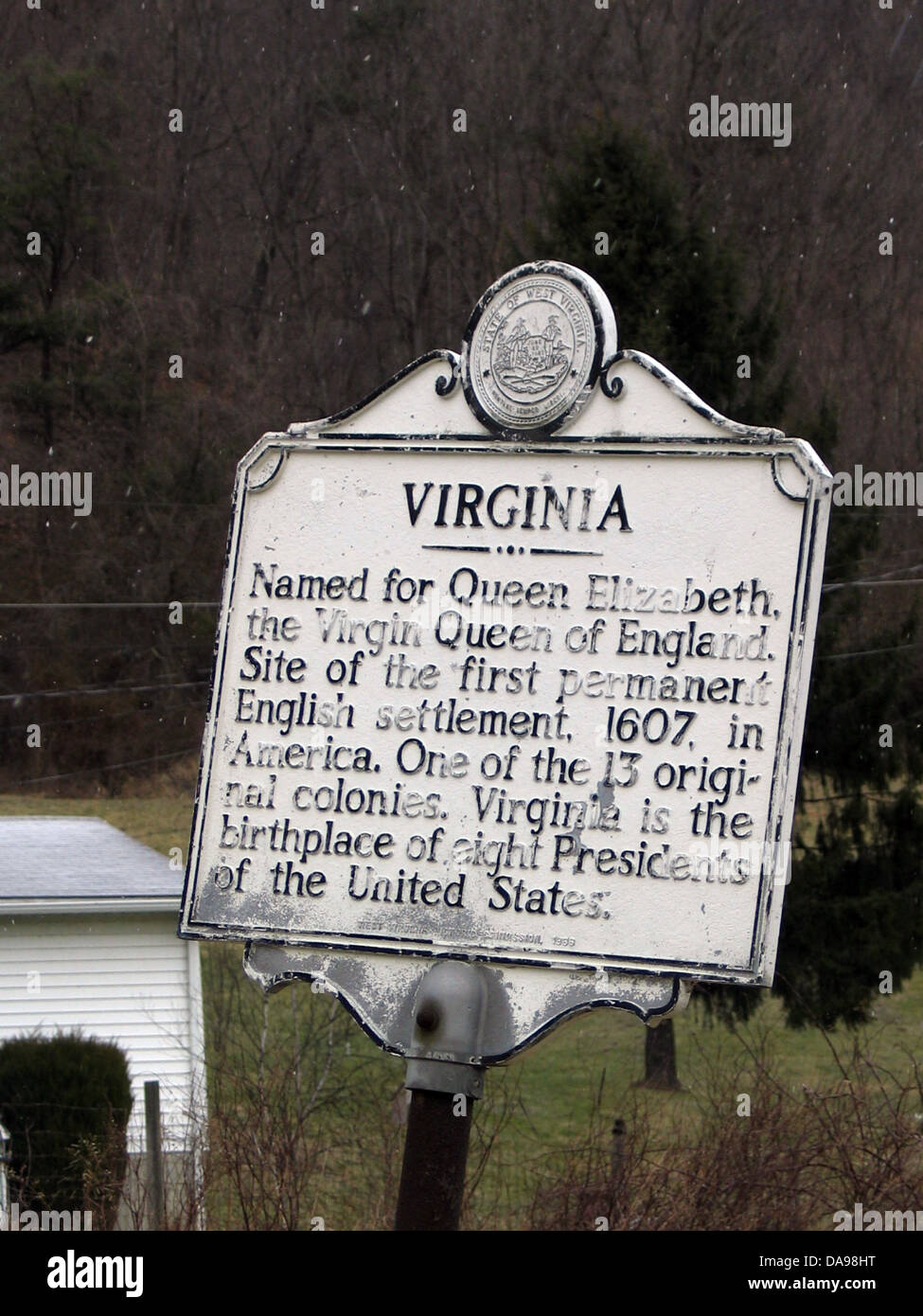 VIRGINIA Named for Queen Elizabeth the Virgin Queen of England. Site of ...