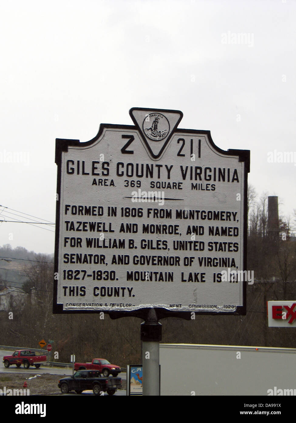GILES COUNTY VIRGINIA Area 369 Square Miles Formed in 1806 from ...
