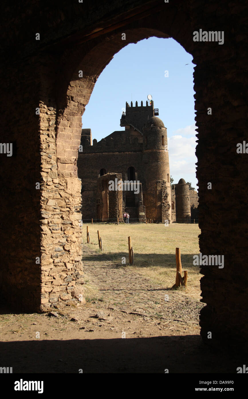 Ethiopia, Africa, Amhara, region, Gondar, Gonder, Fasiliades castle ...