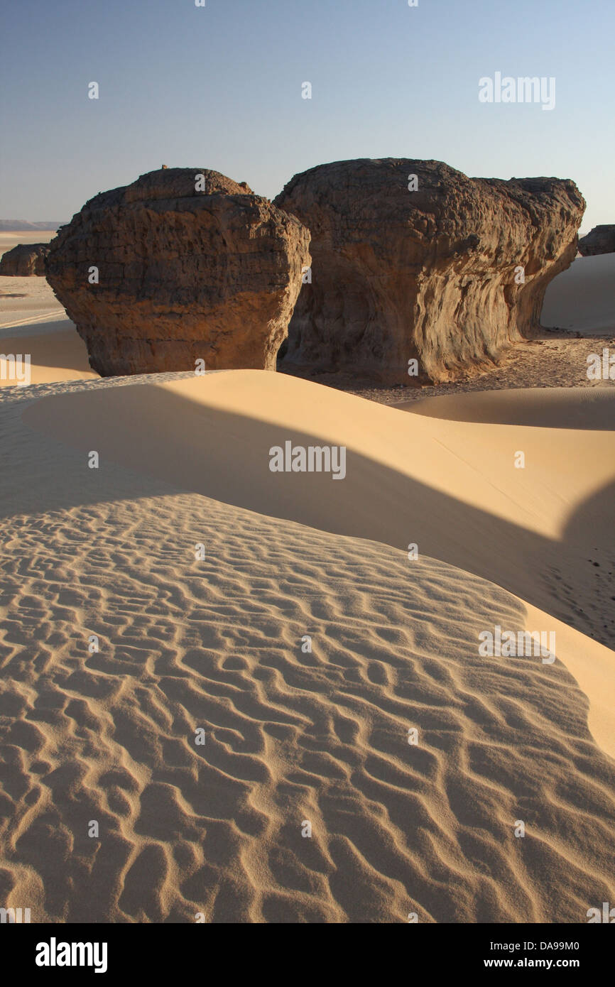 Algeria, Africa, north Africa, desert, sand desert, Sahara, Tamanrasset ...