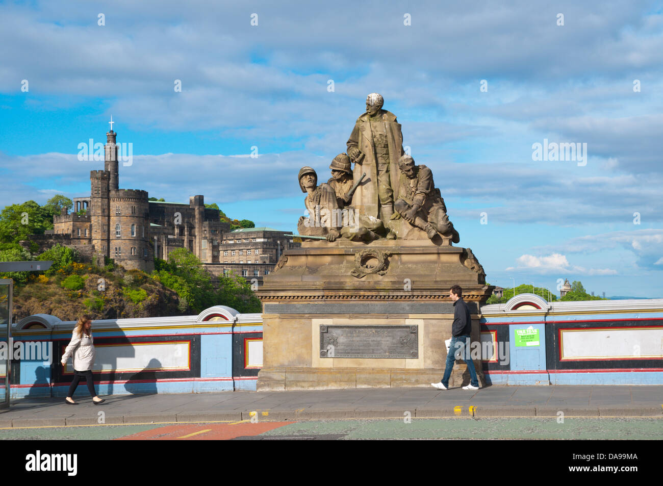 North Bridge between old and new towns central Edinburgh Scotland ...