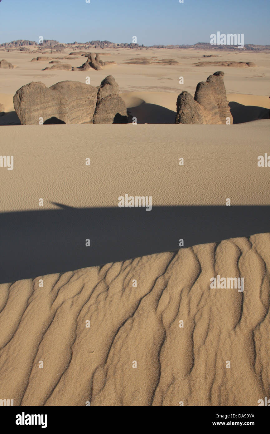 Algeria, Africa, north Africa, desert, sand desert, Sahara, Tamanrasset ...