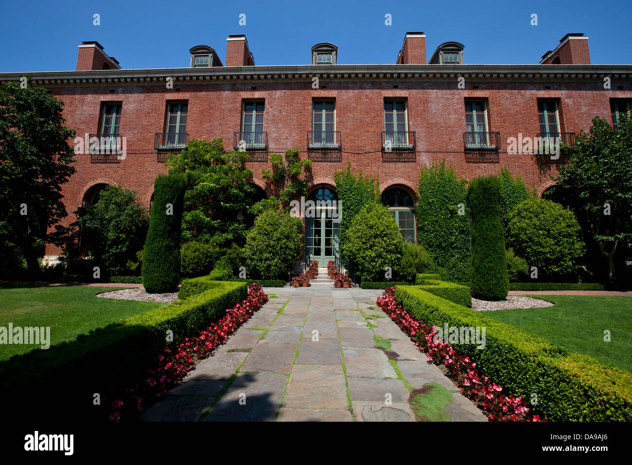 Rear side of Filoli, Woodside, California, United States of America ...