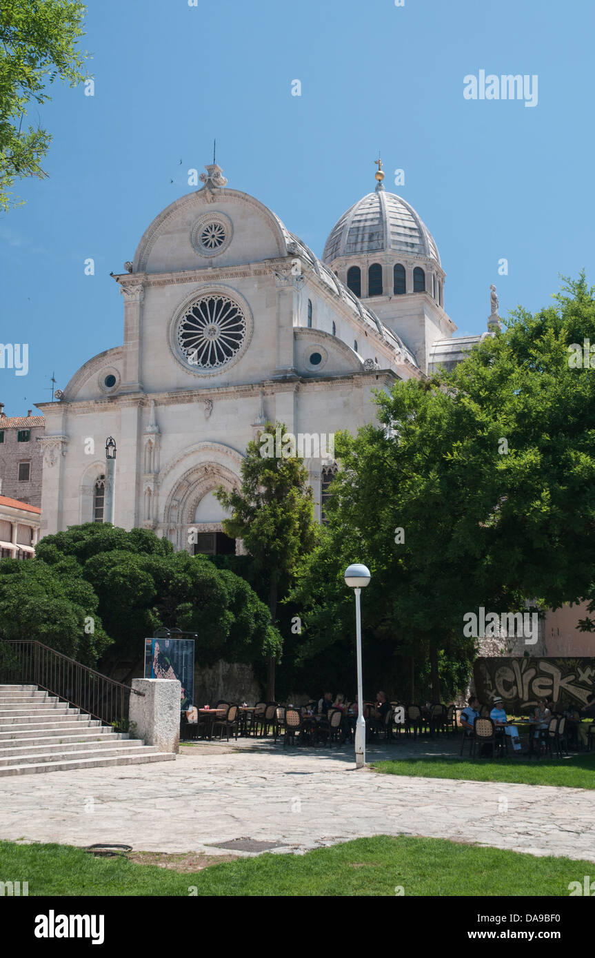 Sibenik, Kathedrale des heiligen Jakob, Kroatien, Croatia, St. Jacobs ...
