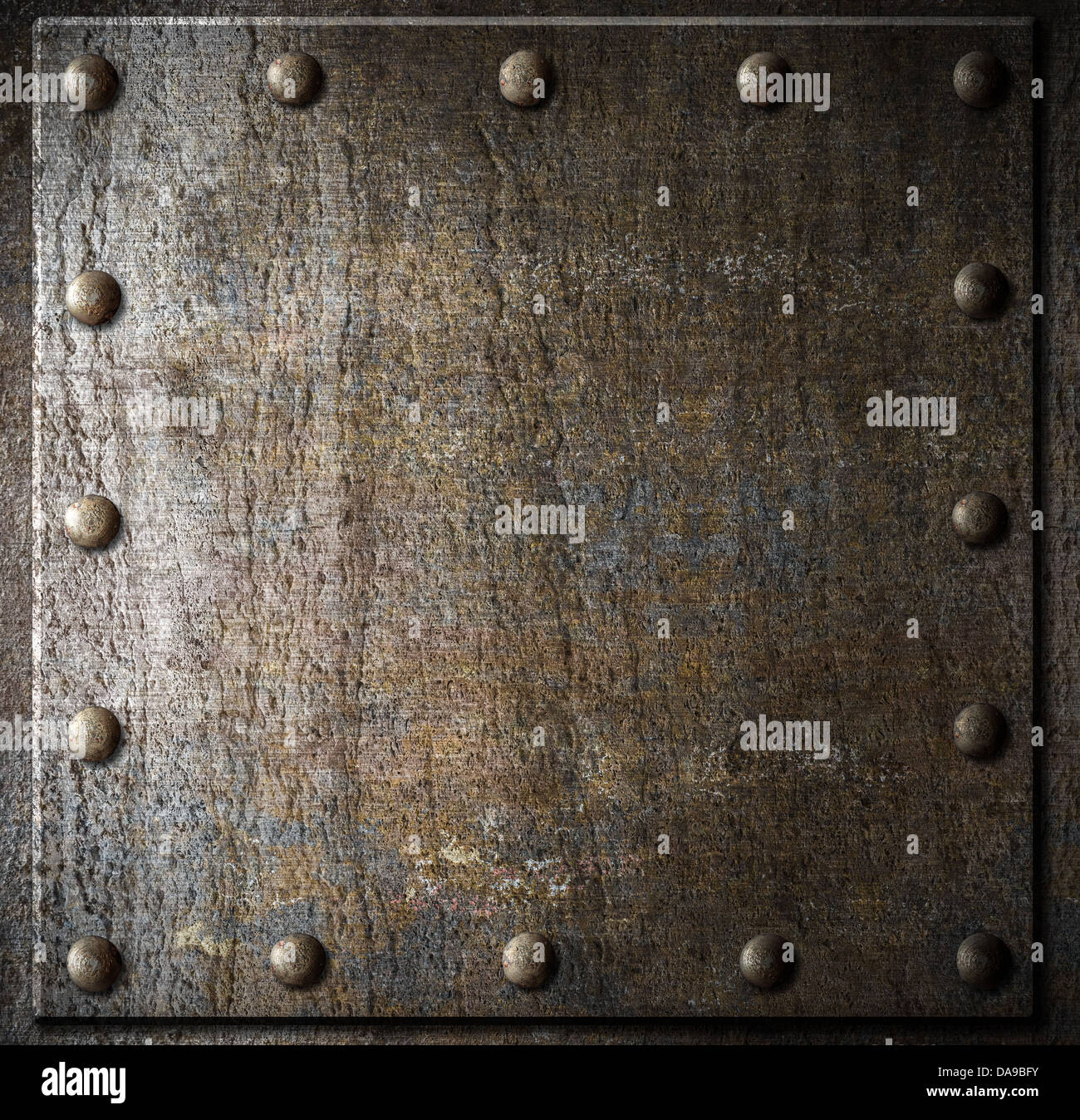 metal background with rivets Stock Photo - Alamy