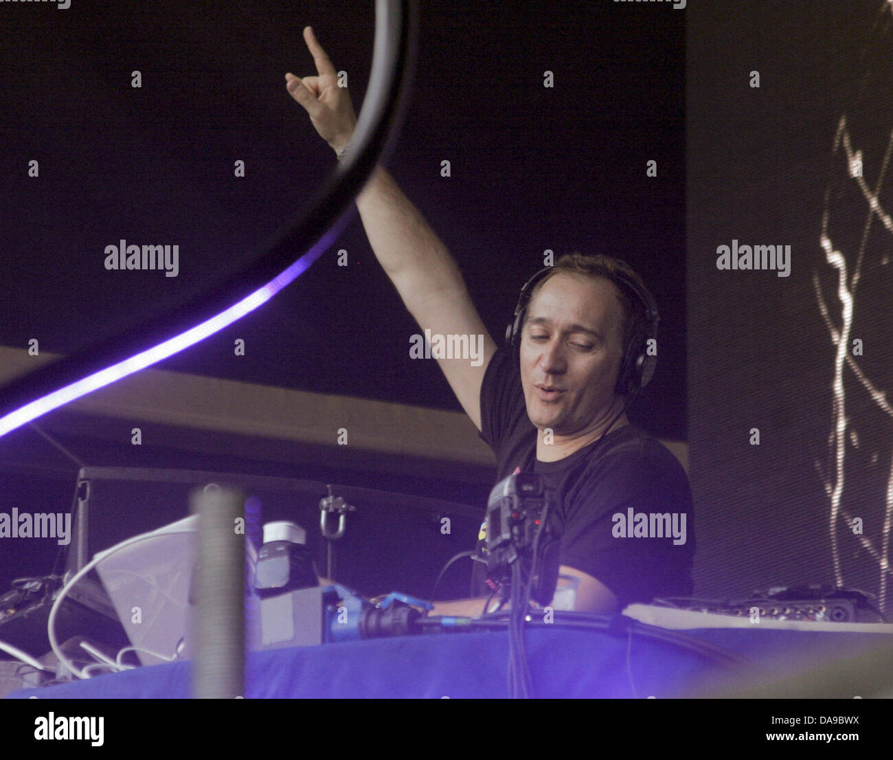 German techno dj Paul van Dyk performs at open-air festival 'We are One ...