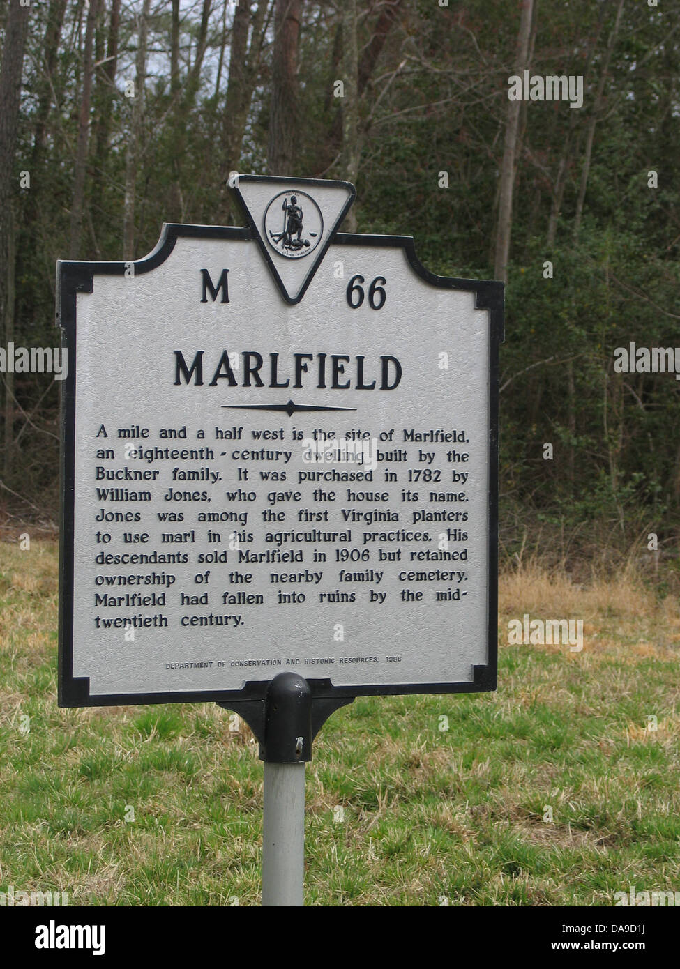 MARLFIELD A mile and a half west is the site of Marlfield, an ...