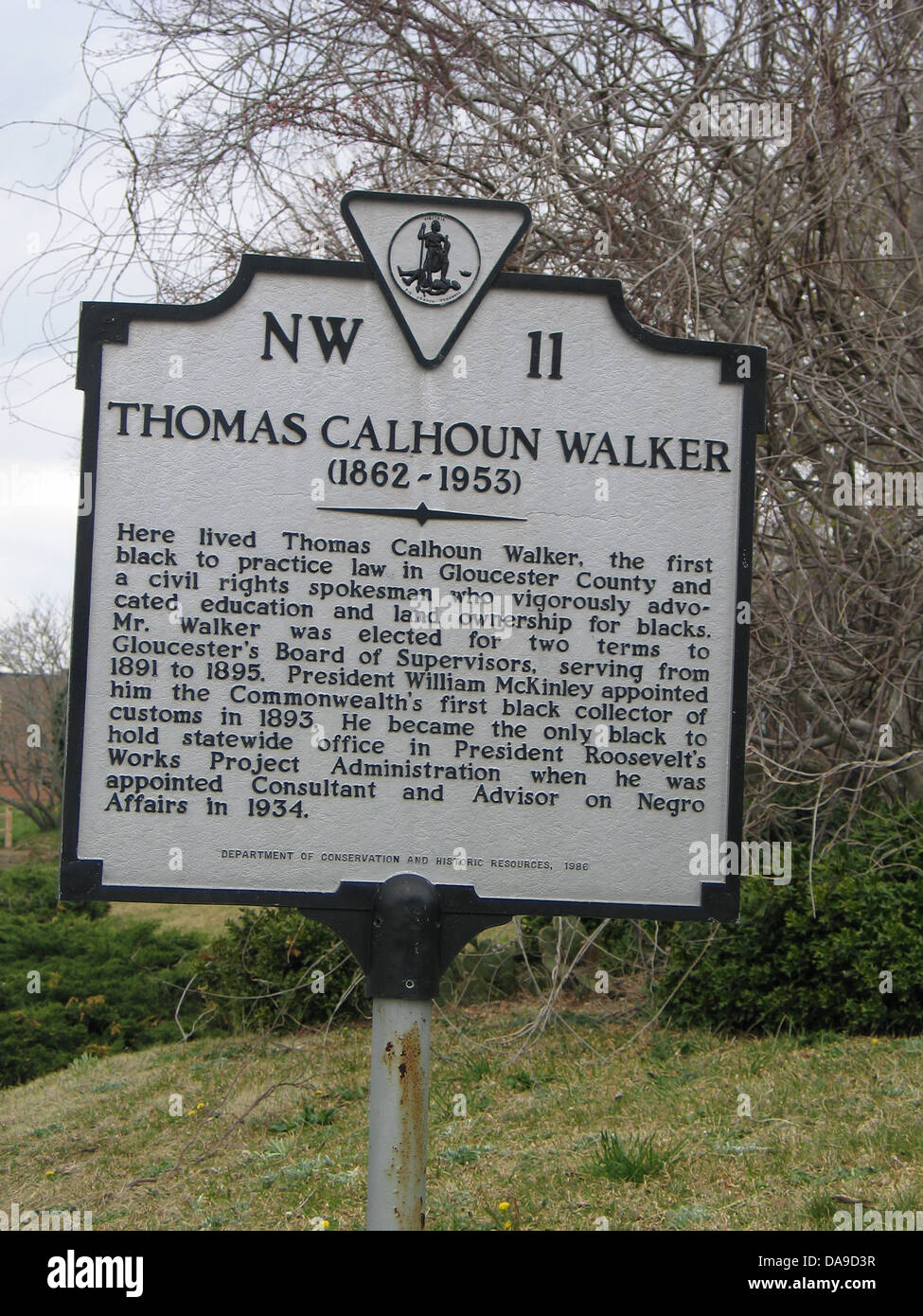 THOMAS CALHOUN WALKER (1862-1953) Here lived Thomas Calhoun Walker, the ...