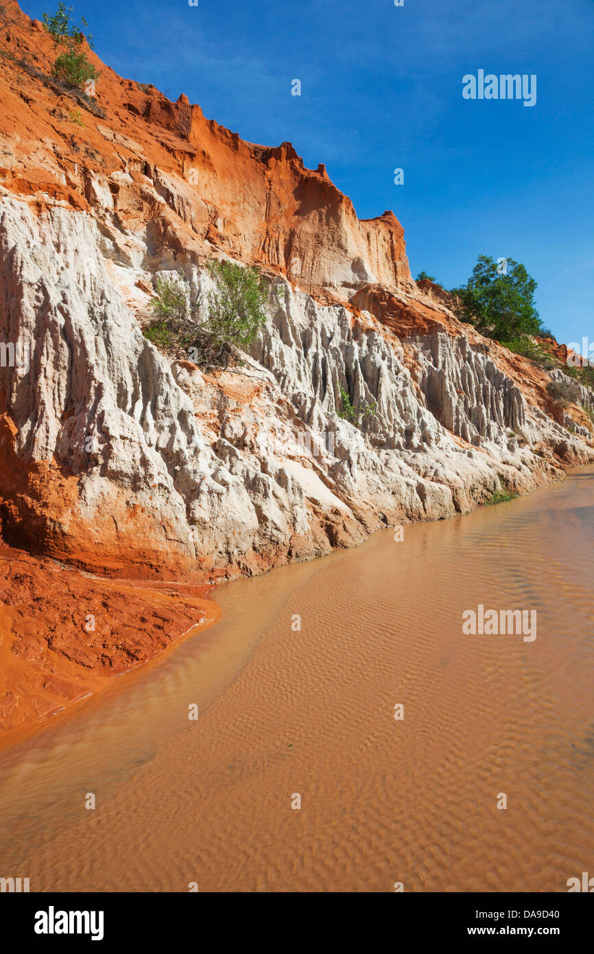 Asia, Vietnam, Mui Ne, Red Canyon, Fairy Spring, Suoi Tien, Sand Stock ...