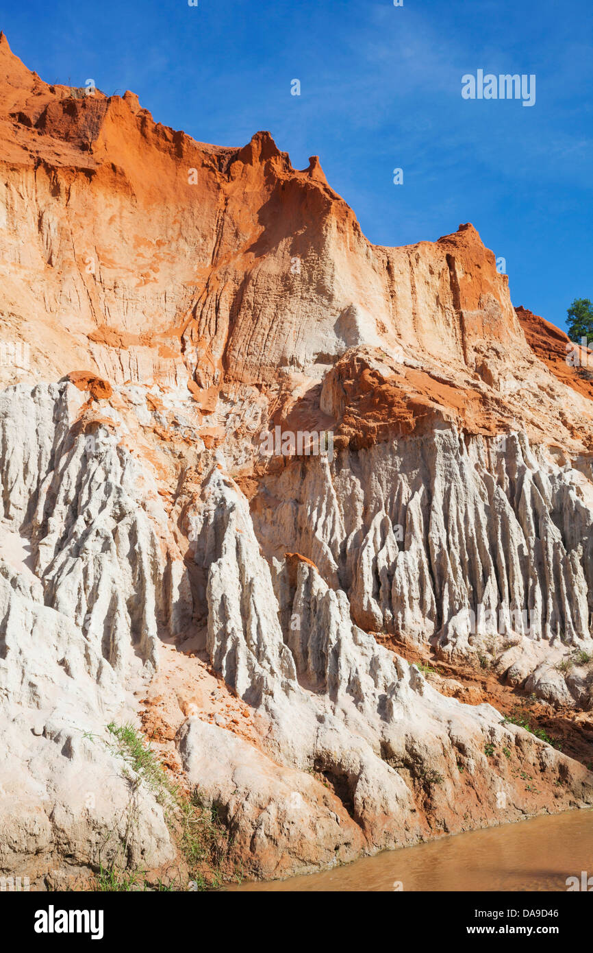 Asia, Vietnam, Mui Ne, Red Canyon, Fairy Spring, Suoi Tien, Sand Stock ...