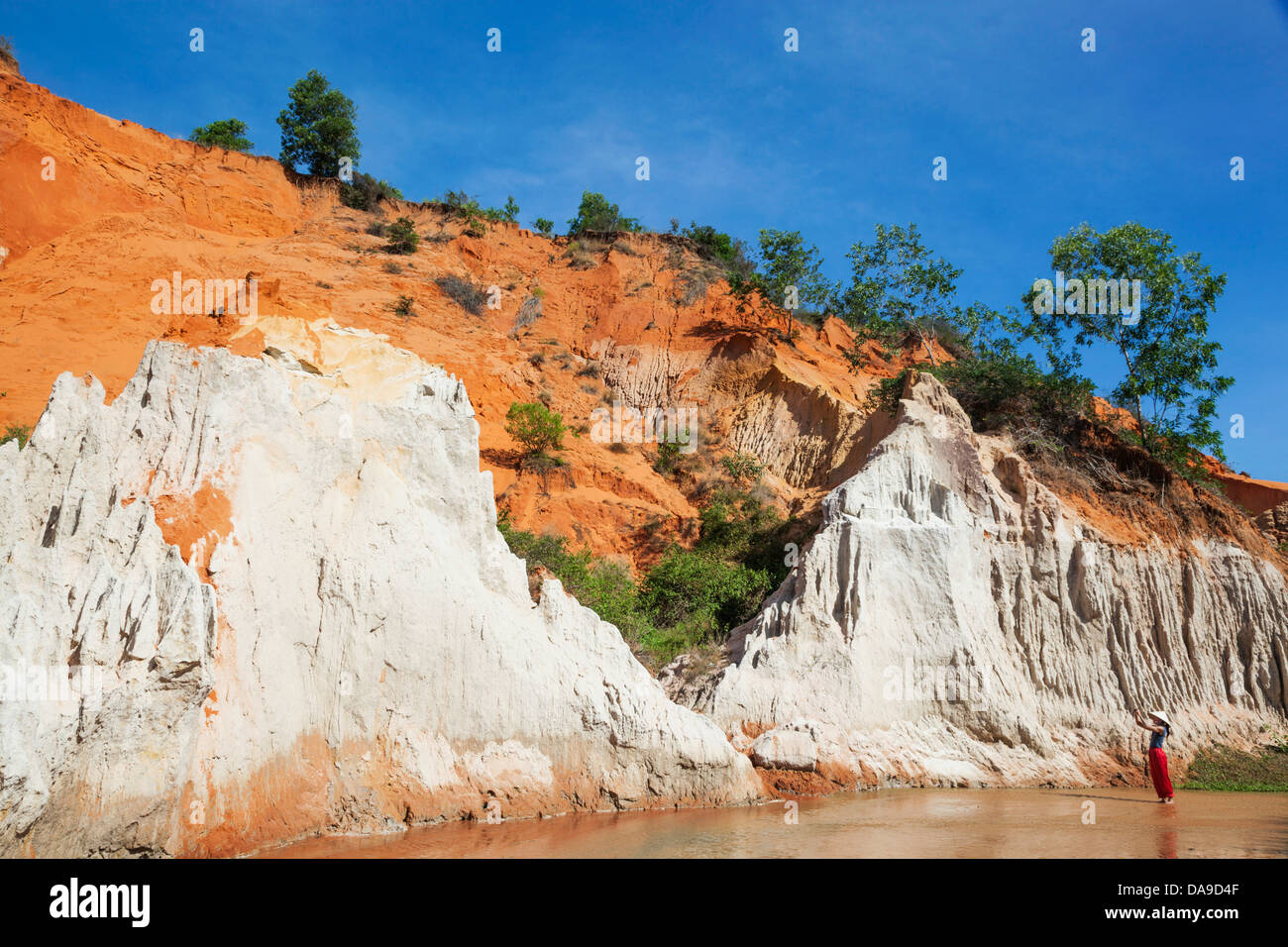 Asia, Vietnam, Mui Ne, Red Canyon, Fairy Spring, Suoi Tien, Sand Stock ...