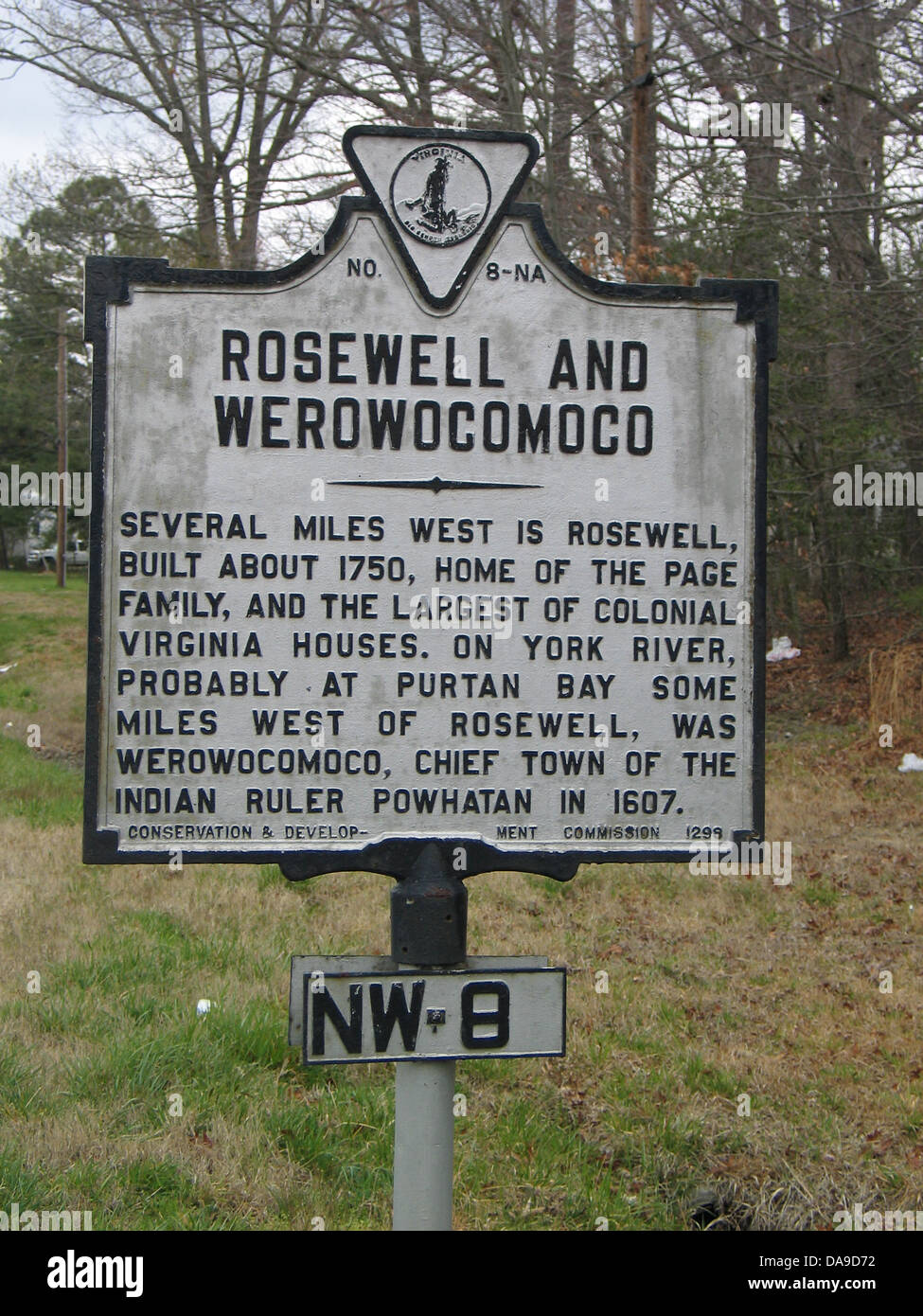 Rosewell werowocomoco virginia hi-res stock photography and images - Alamy