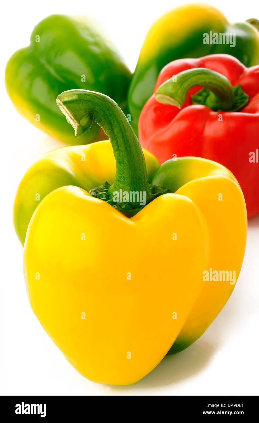 fresh pepper on white background Stock Photo - Alamy