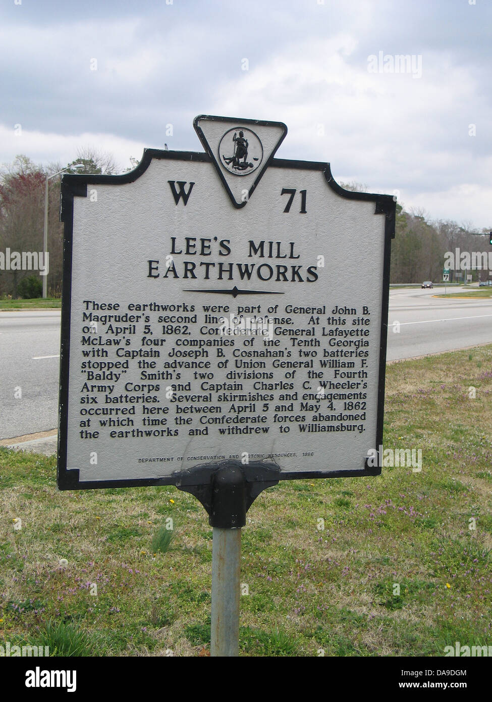 LEE'S MILL EARTHWORKS These earthworks wre part of General John B ...