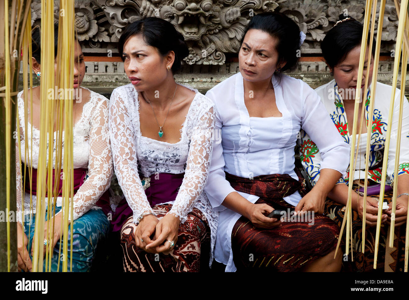 Waitresses at a wedding in Ubud, Bali Stock Photo - Alamy