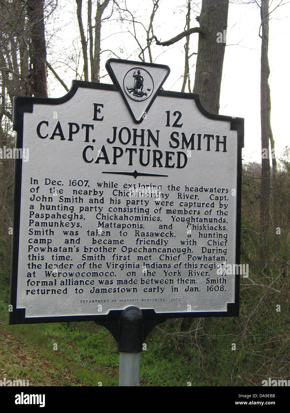 CAPT. JOHN SMITH CAPTURED In Dec. 1607, while exploring the headwaters ...