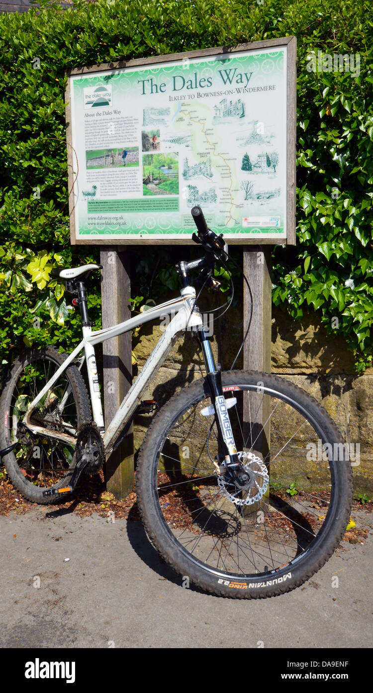 The starting point of the Dales Way Long Distance Footpath in Ilkley ...