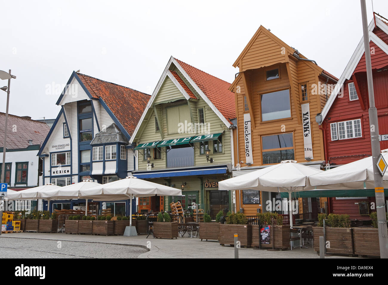 Colourful Houses in Stavenger Norway Stock Photo - Alamy