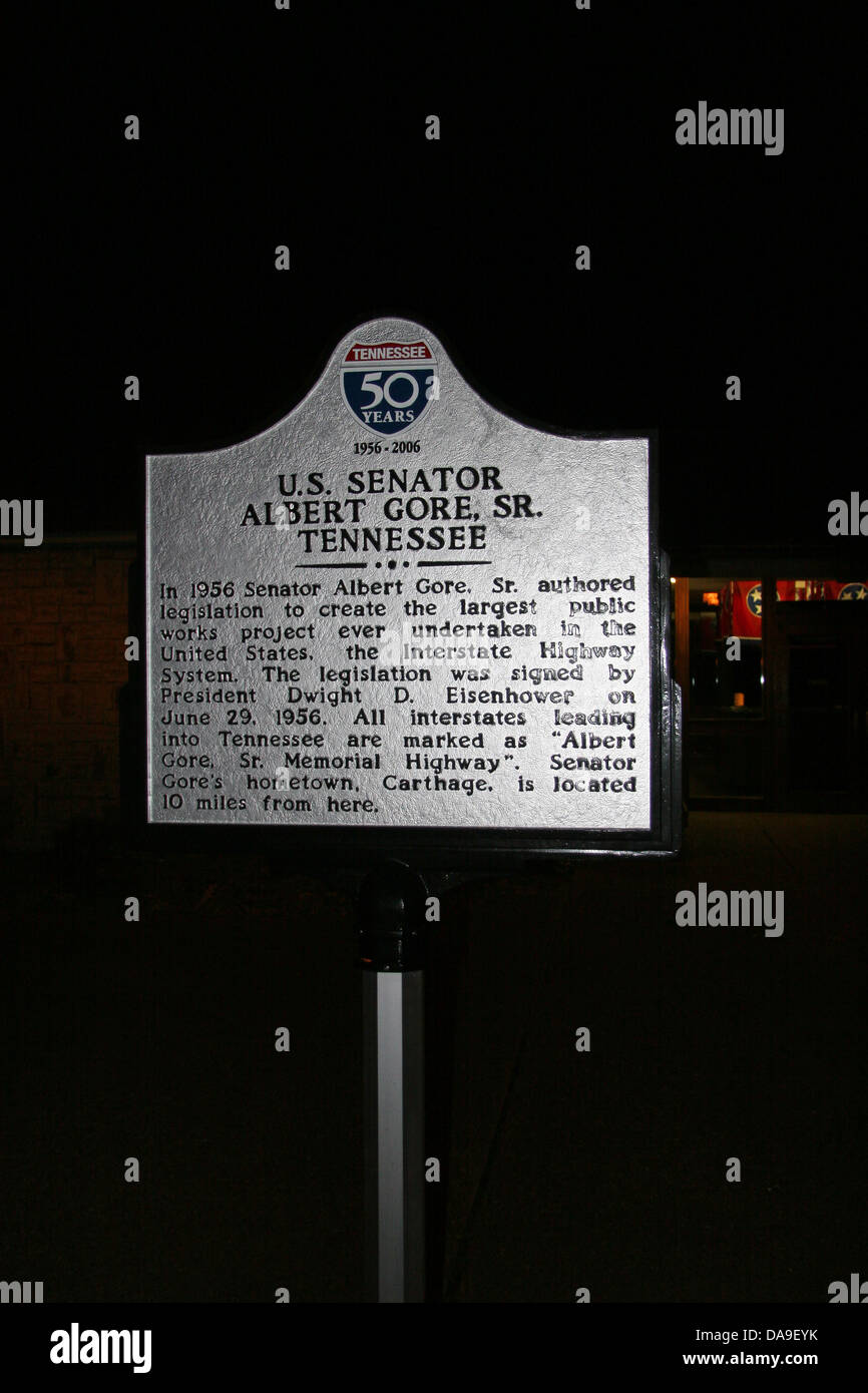 Dwight eisenhower interstate highway system sign hi-res stock ...