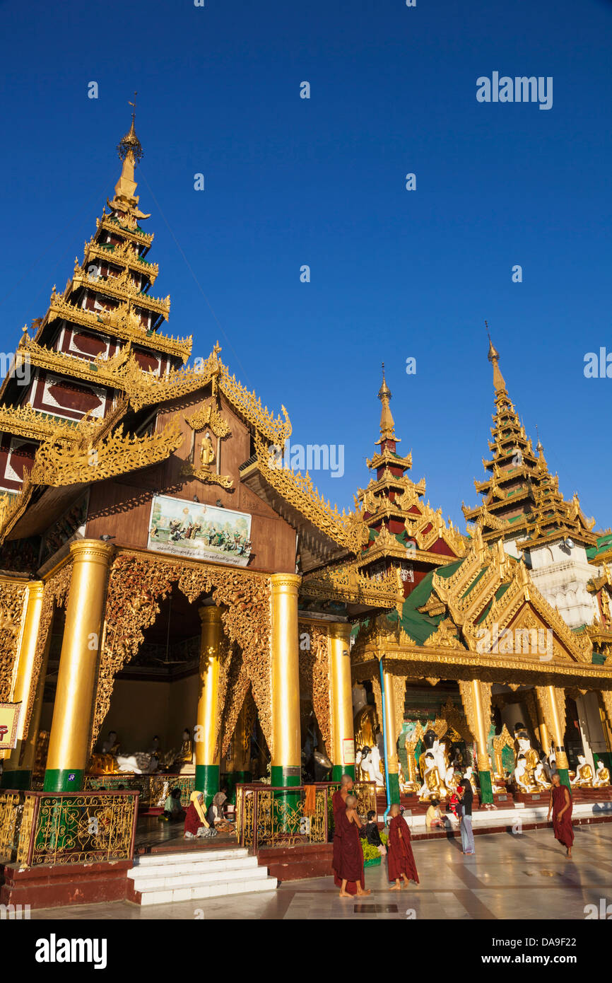 Asia, Myanmar, Burma, Yangon, Rangoon, Shwedagon, Shwe dagon, Shwedagon ...