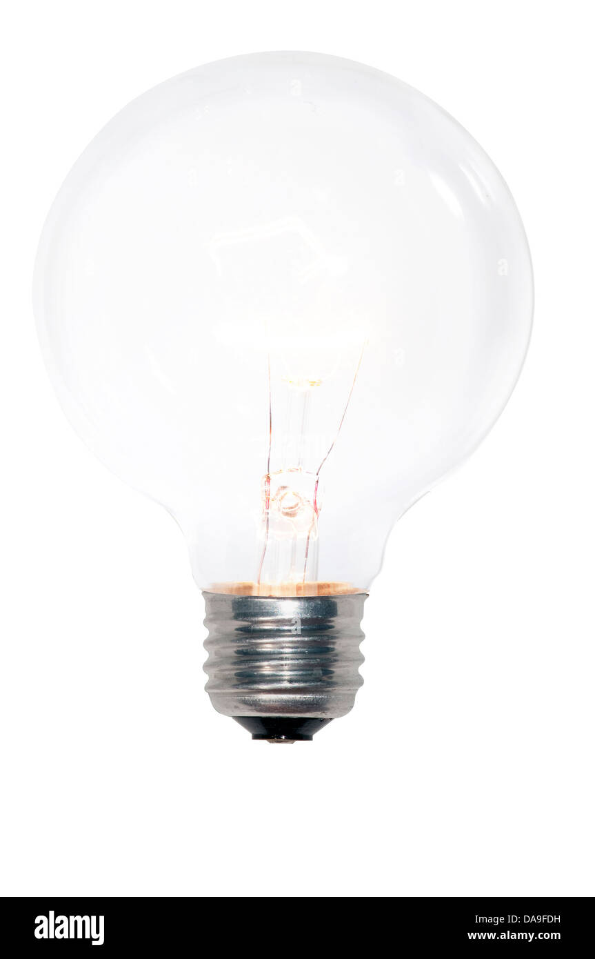 Lit Light Bulb In Socket Light Bulb Socket With On/Off Switch