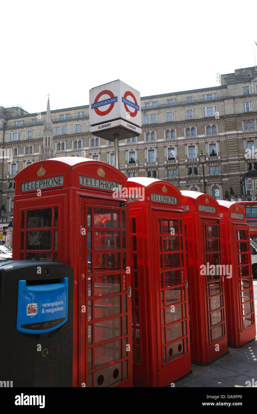 Telephone box london charing cross hi-res stock photography and images ...
