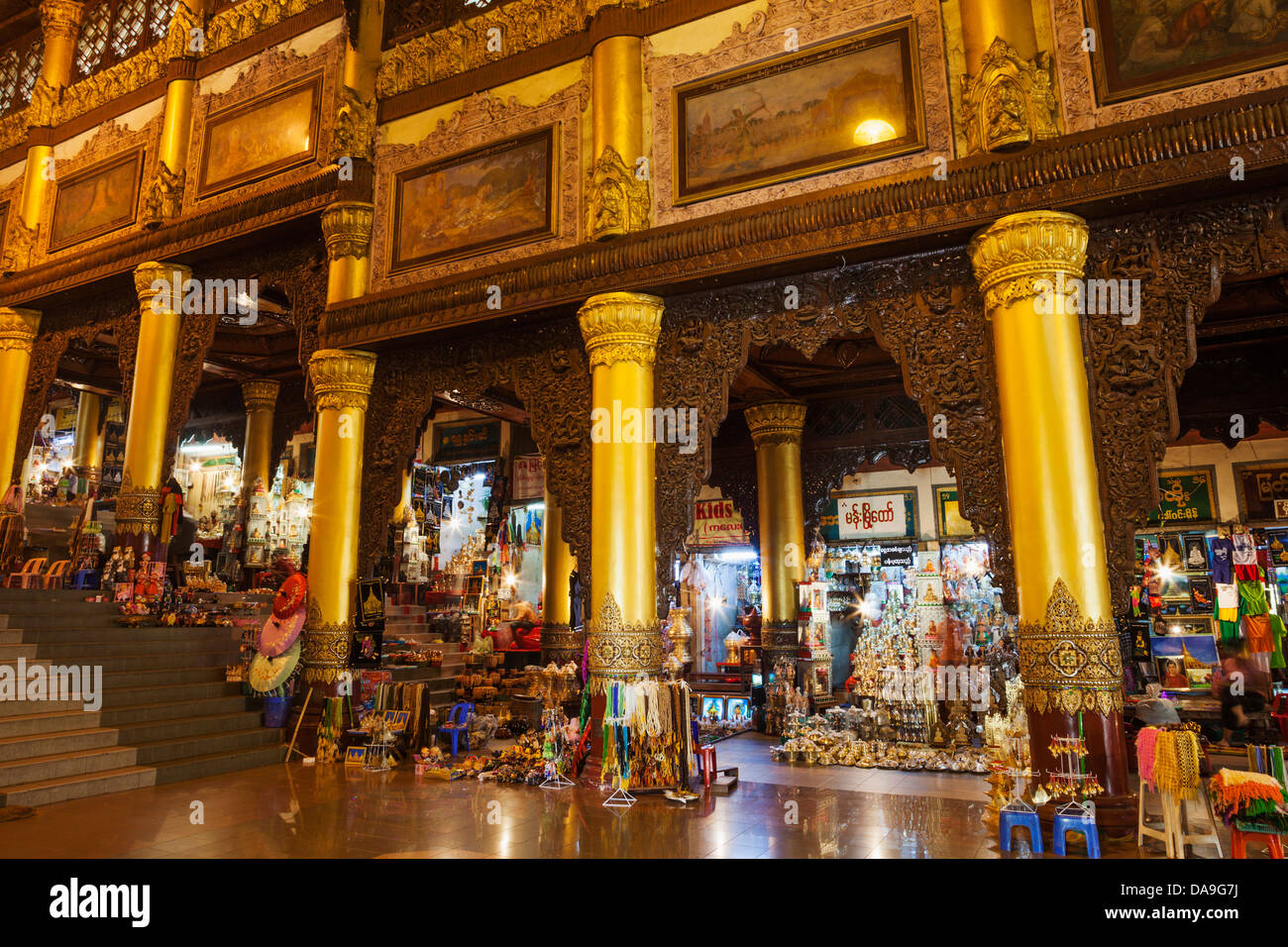 Asia, Myanmar, Burma, Yangon, Rangoon, Shwedagon, Shwe dagon, Shwedagon ...