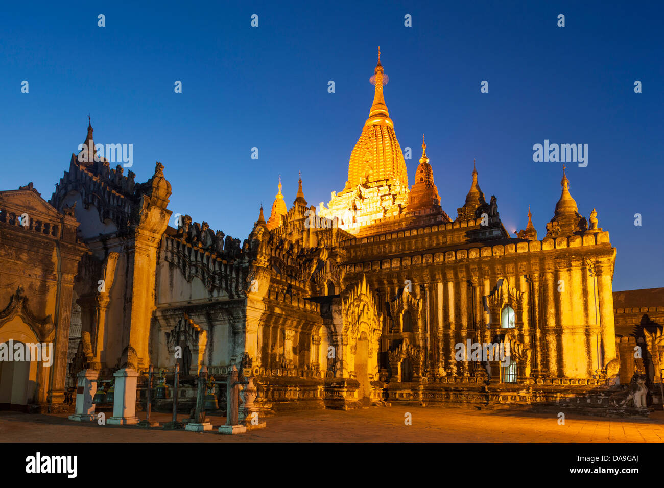 Asia, Myanmar, Burma, Bagan, Ananda Temple, Temple, Temples, Stupa ...