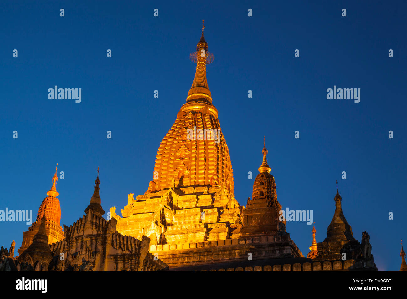 Asia, Myanmar, Burma, Bagan, Ananda Temple, Temple, Temples, Stupa ...