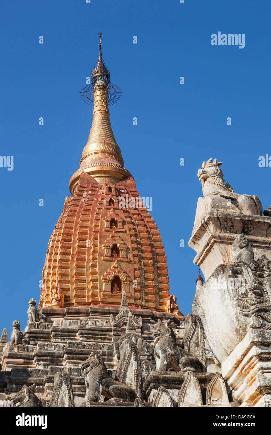 Asia, Myanmar, Burma, Bagan, Ananda Temple, Temple, Temples, Stupa ...