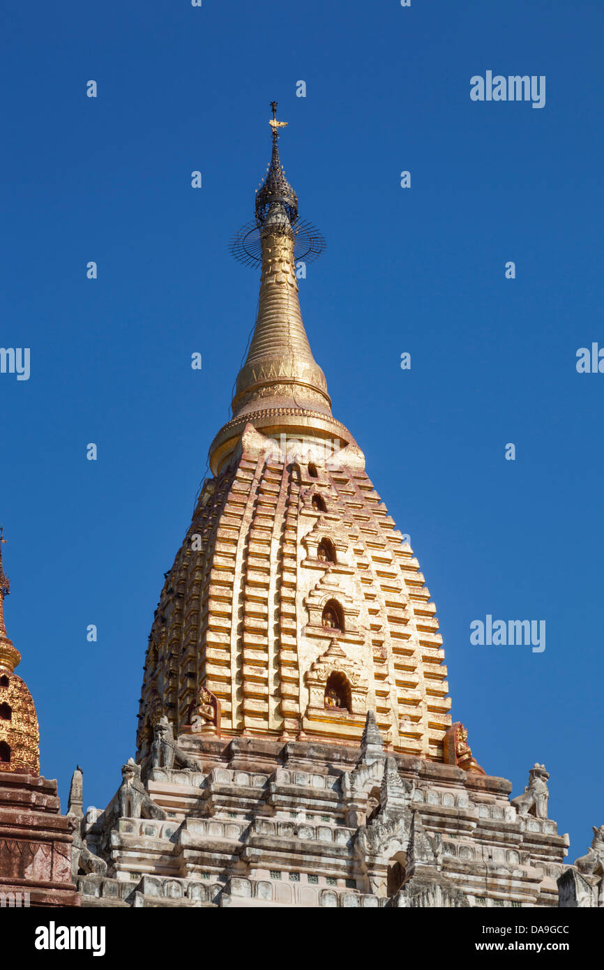 Asia, Myanmar, Burma, Bagan, Ananda Temple, Temple, Temples, Stupa ...