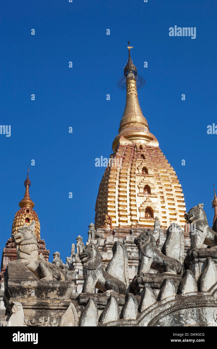 Asia, Myanmar, Burma, Bagan, Ananda Temple, Temple, Temples, Stupa ...