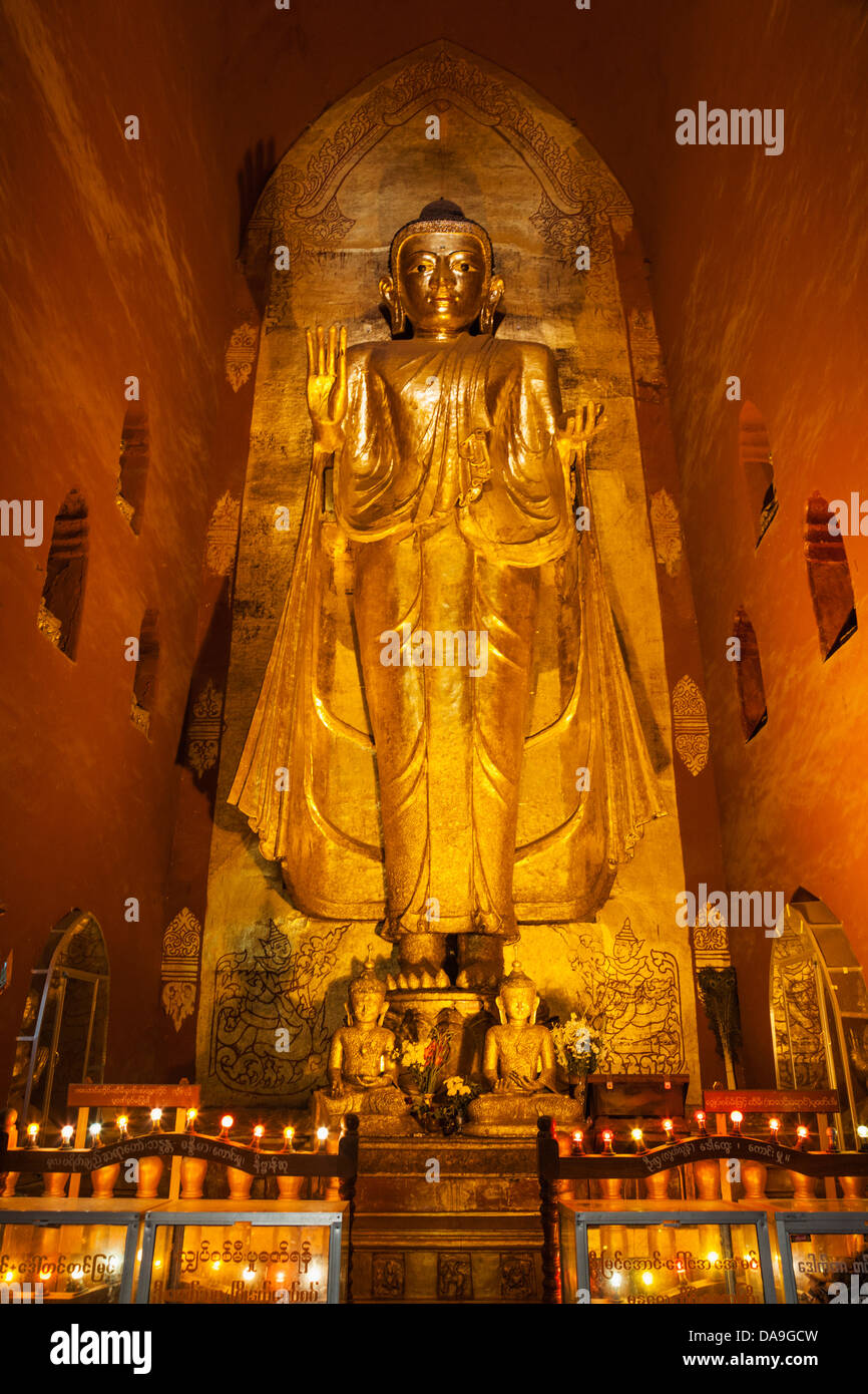 Asia, Myanmar, Burma, Bagan, Ananda Temple, Temple, Temples, Buddha ...