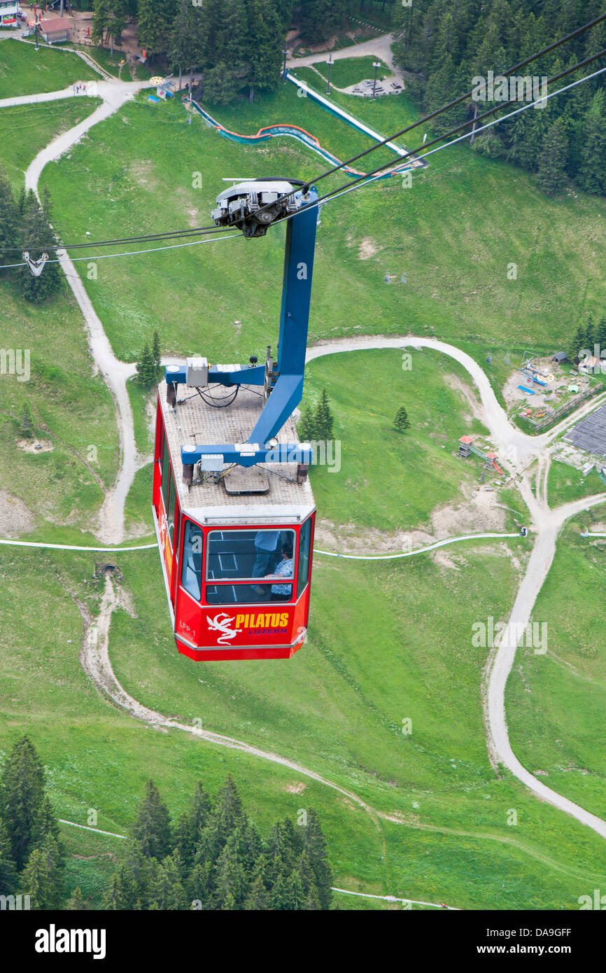 Switzerland, Lucerne canton, Pilatus cableway Stock Photo - Alamy