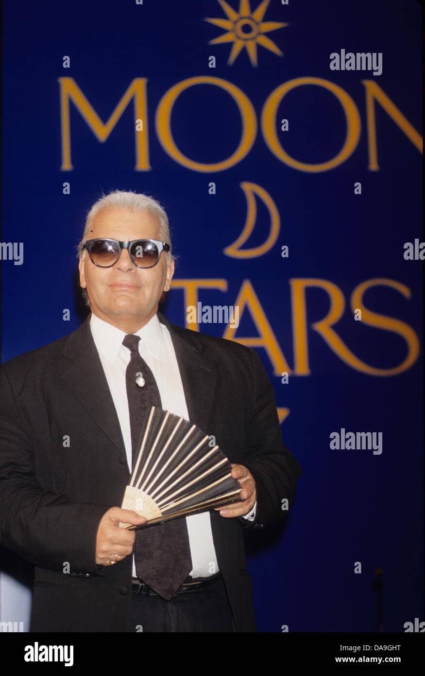 KARL LAGERFELD promotes new perfume Sun Moon Stars at Saks Fifth Avenue ...